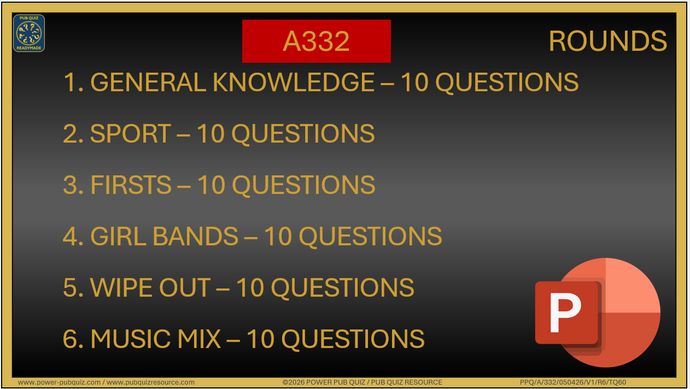 Pub Quiz – Power Pub Quiz